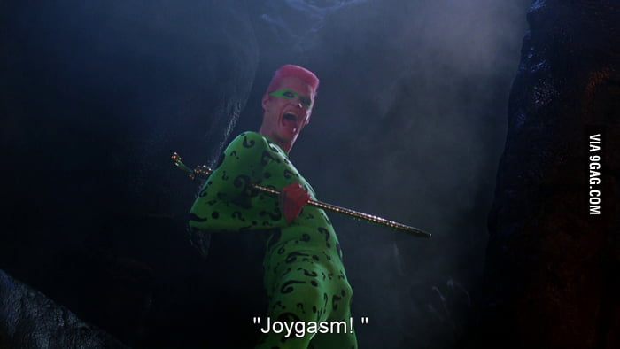 Just JIM CARREY as THE RIDDLER - 9GAG