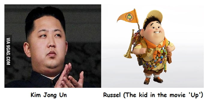 Kim Jong Un & Russel (the kid from 'Up') - 9GAG