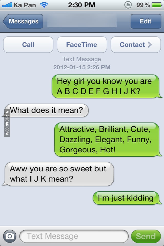 Girl you are ABCDEFGHIJK - 9GAG