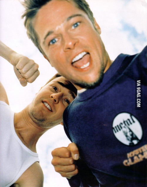 Just Edward Norton and Brad Pitt - 9GAG