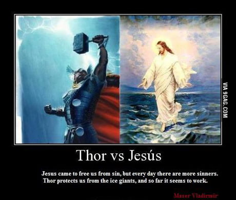 Thor Vs Jesus Frost Giants