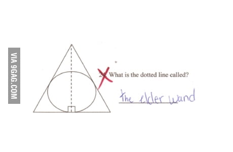 What is the dotted line called? - 9GAG
