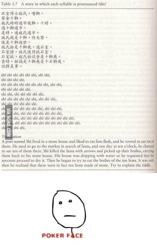 Chinese is a difficult language ... - 9GAG
