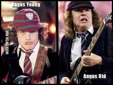 Angus young/old - 9GAG
