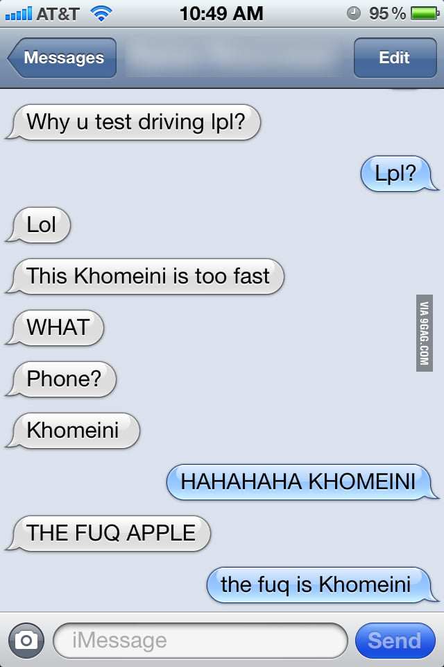 This Khomeini 4S is too damn fast! - 9GAG