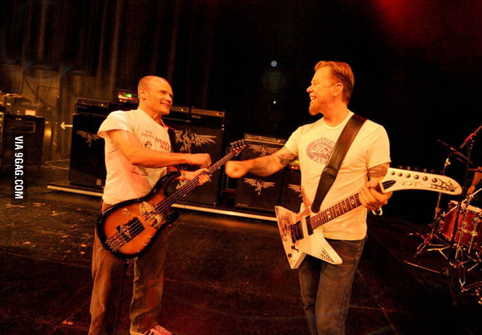 Just Flea and James Hetfield. - 9GAG