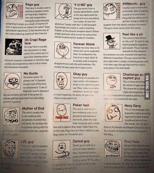 A list of detailed meme - 9GAG