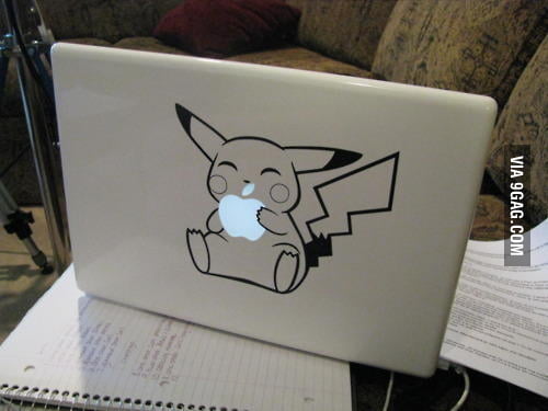 Pikachu eating Apple - 9GAG