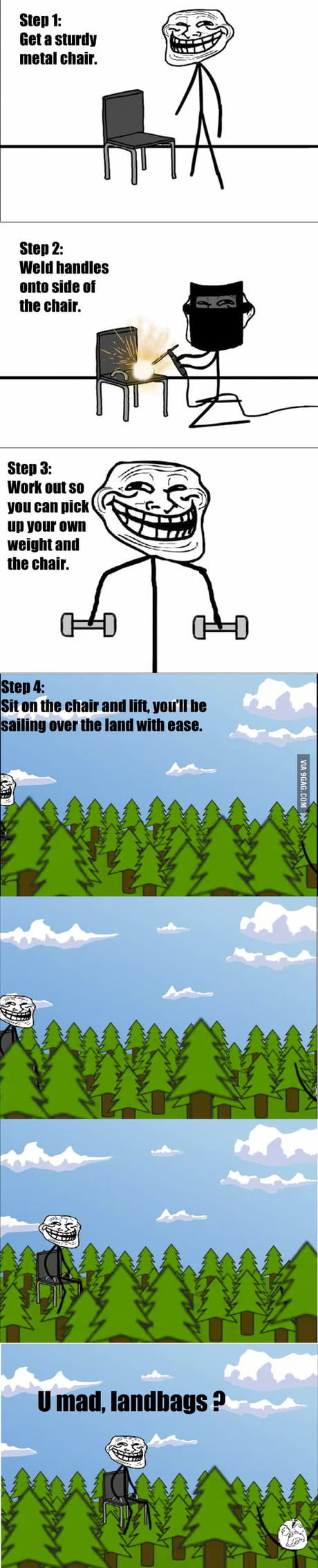 Troll Physics Flying