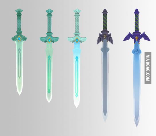 The evolution of the Master Sword. - 9GAG