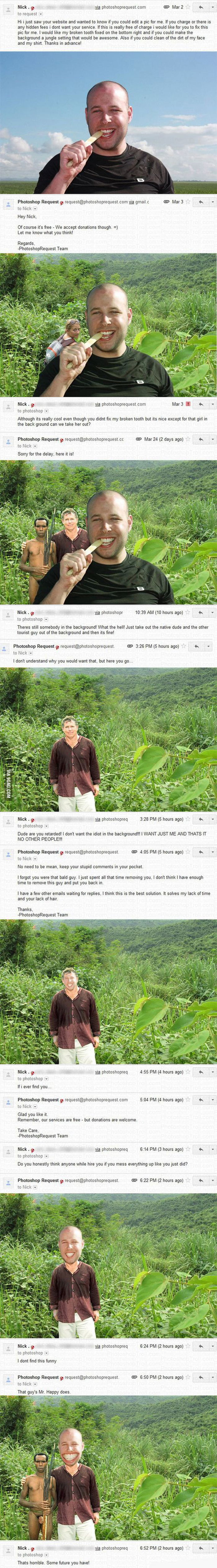 Epic photoshop trolling - 9GAG