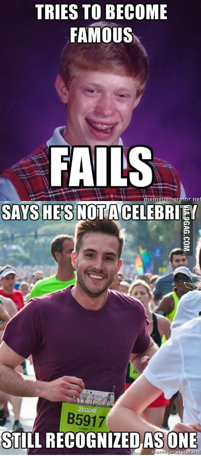 Bad Luck Brian VS Ridiculous Photogenic Guy - 9GAG
