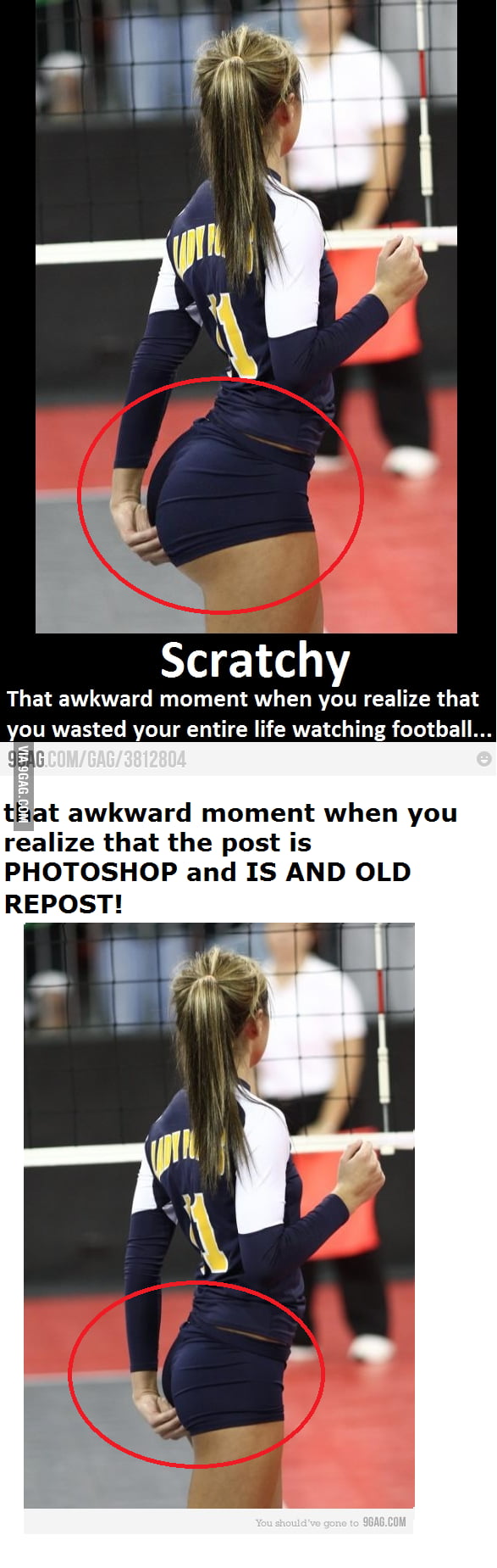 Butt Level Over 9000!!!, yeah you Photoshoper... - 9GAG