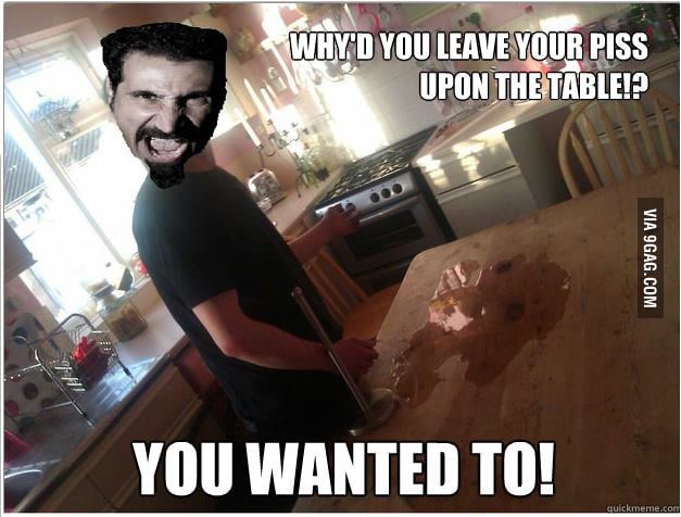 Pee pee on table - 9GAG
