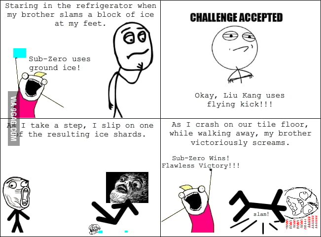 Sub-Zero wins! Flawless Victory!! - 9GAG