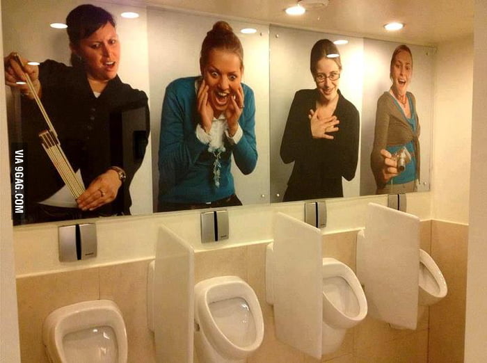 Awkward Urinals - 9GAG