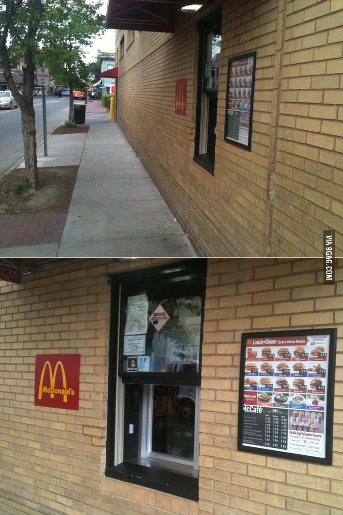 McDonald's - "Walk-Thru" not Drive-Thru - 9GAG
