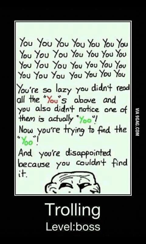 Trolling Level:Boosssssssssssssssssss - 9GAG