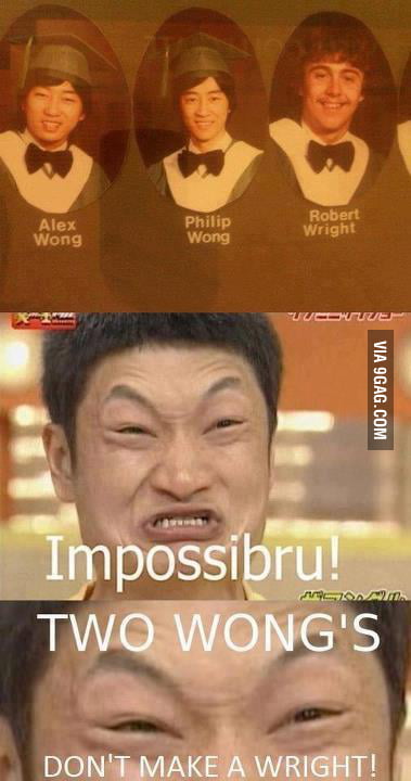 Two Wongs - 9GAG