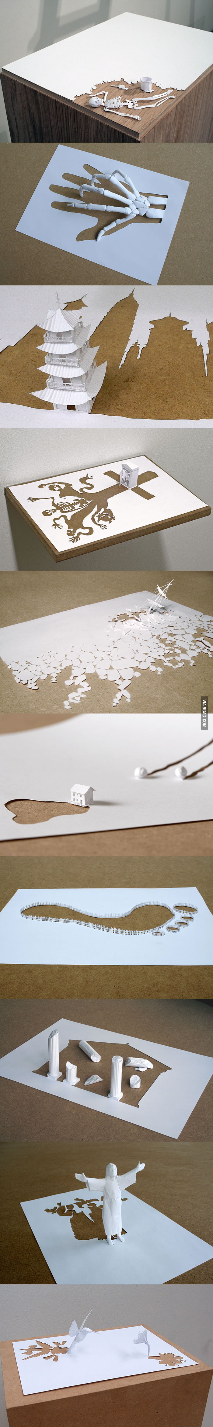 Amazing paper art by Peter Callesen - 9GAG
