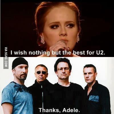 Adele U2 Memes The Adele NBA Meme References The British Singer's