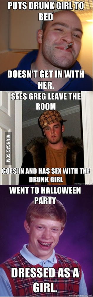Bad Luck Brian goes to a Halloween party - 9GAG