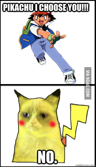 Grumpy Pikachu - 9GAG