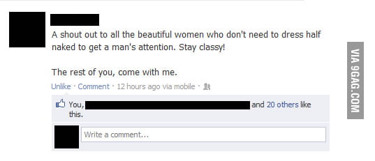 A shout out to all the beautiful women... - 9GAG