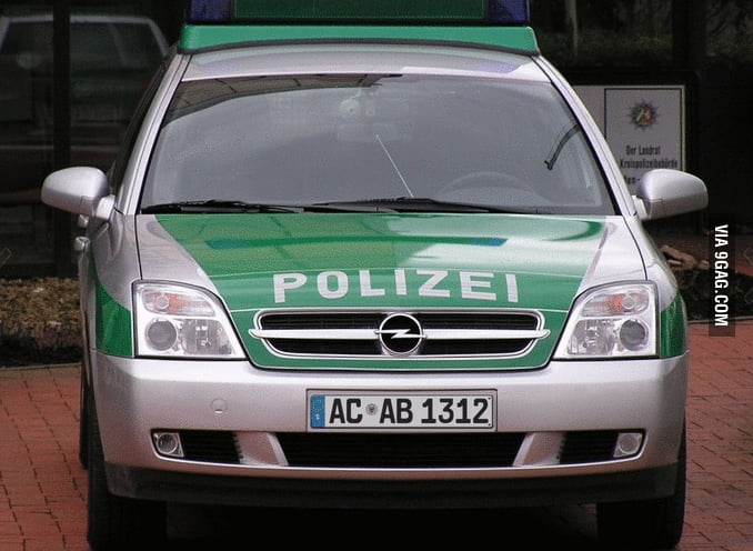 Dat german police car license plate - 9GAG