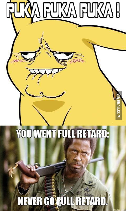 Retarded Pikachu. - 9GAG