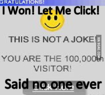 This Is Not A Joke You Are The 100 000th Visitor
