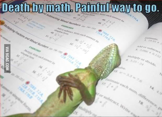Death by math - 9GAG