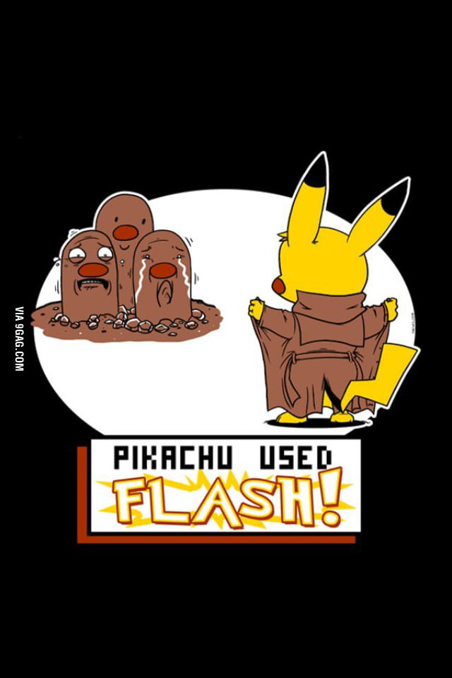 Pikachu use flash!!! - 9GAG