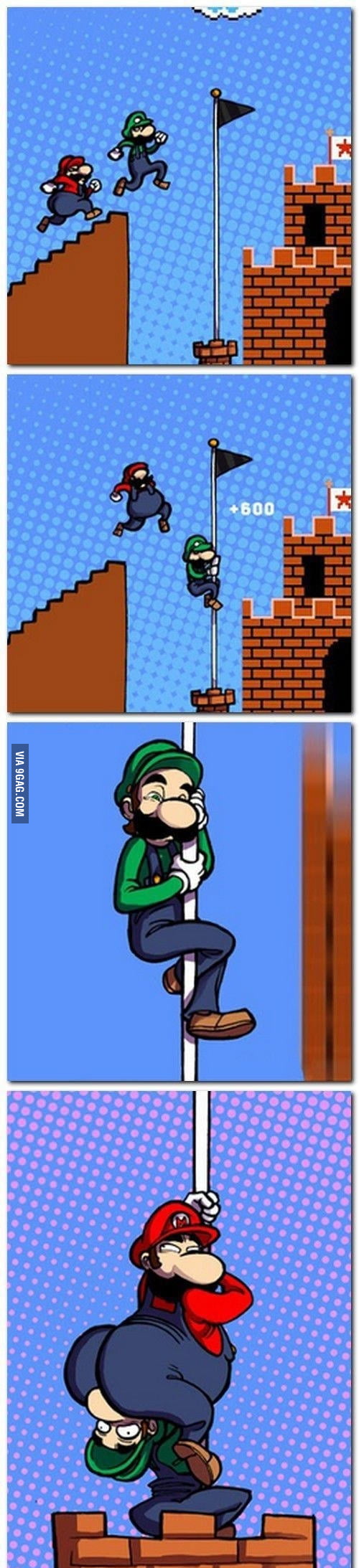 Mario isn't good at pole dancing - 9GAG