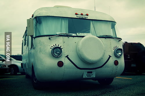 Smiling Van - 9GAG