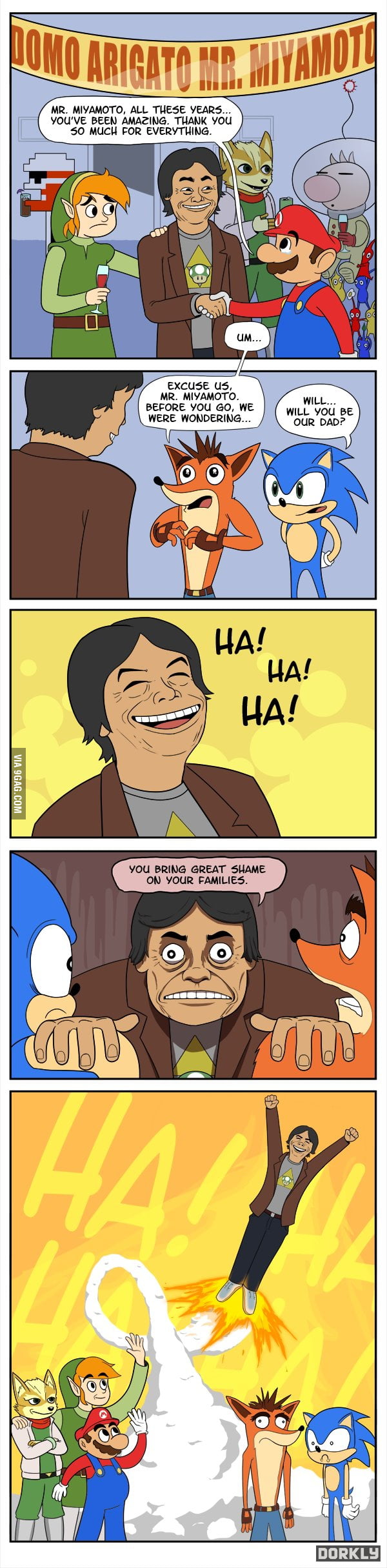 Shame to your family, Crash and Sonic - 9GAG