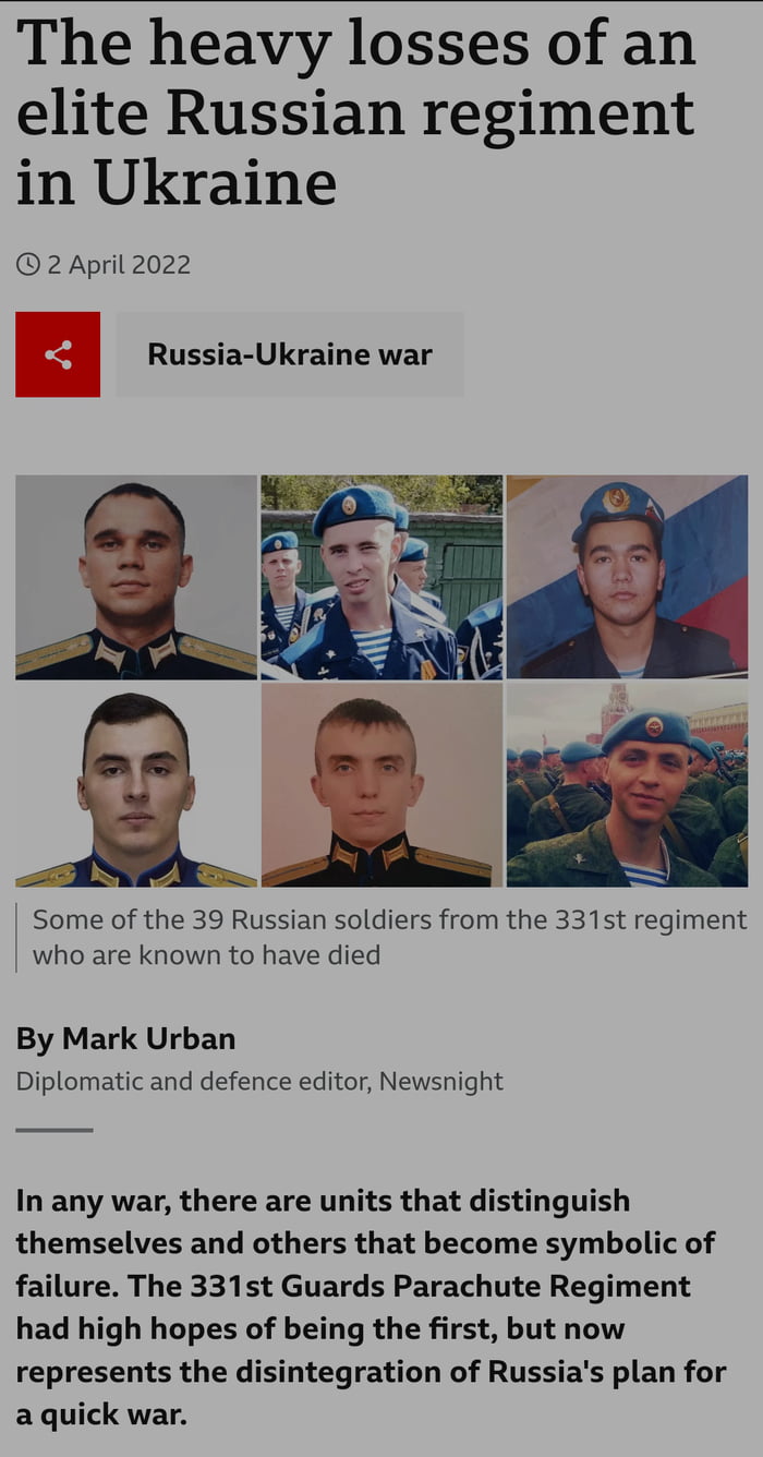 Heavy, elite, losses and russians. All in the same sentence. - 9GAG