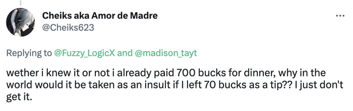 Waitress Rages Over European Tourists Only Tipping Her 10% On $700 Bill ...