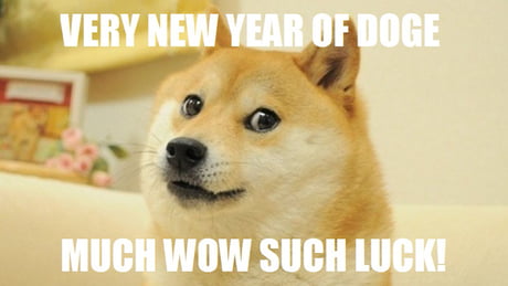 Doge Meme Much Happy Cheems Happy New Year 2023" Sticker By MemeMayo