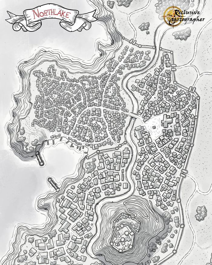 DnD City map I made over the weekend. Enjoy if you are so inclined. - 9GAG