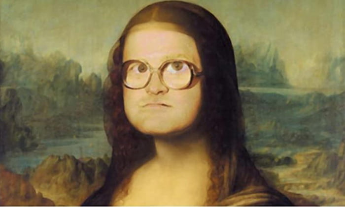 Created in 1503, The first version of Mona Lisa (in Spectacles) by ...