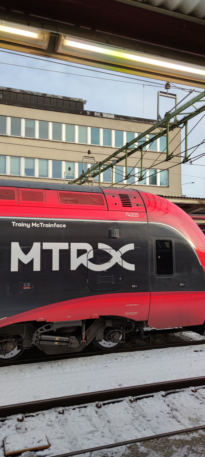 Swedish train company MTRX give all their trains a name. - 9GAG
