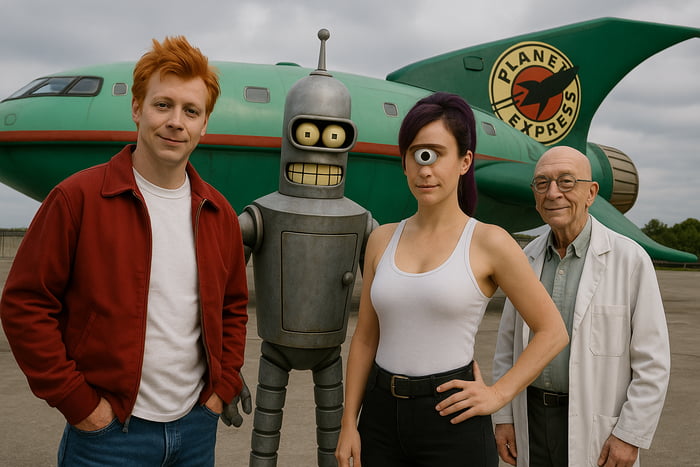 Planet Express Crew Live Action - 9GAG