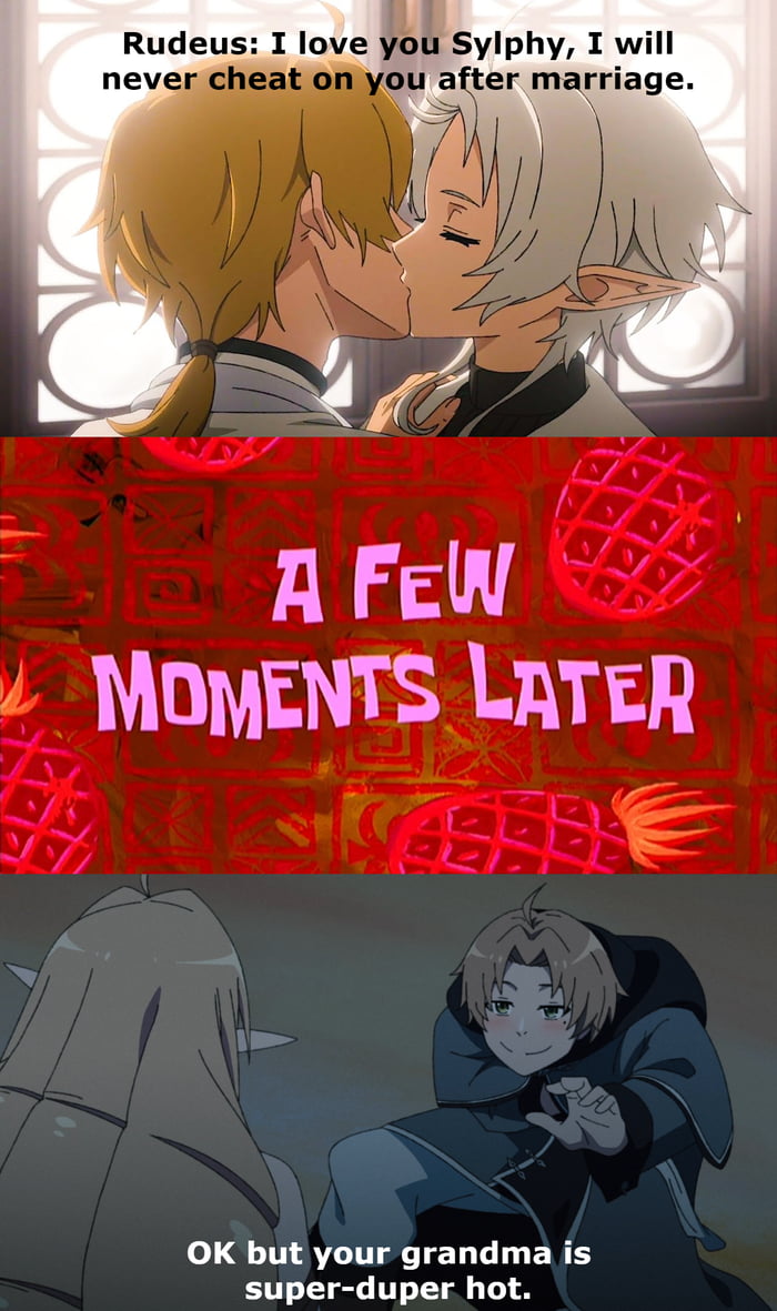 Turns out Sylphiette knows about Rudeus better than Rudeus himself. - 9GAG