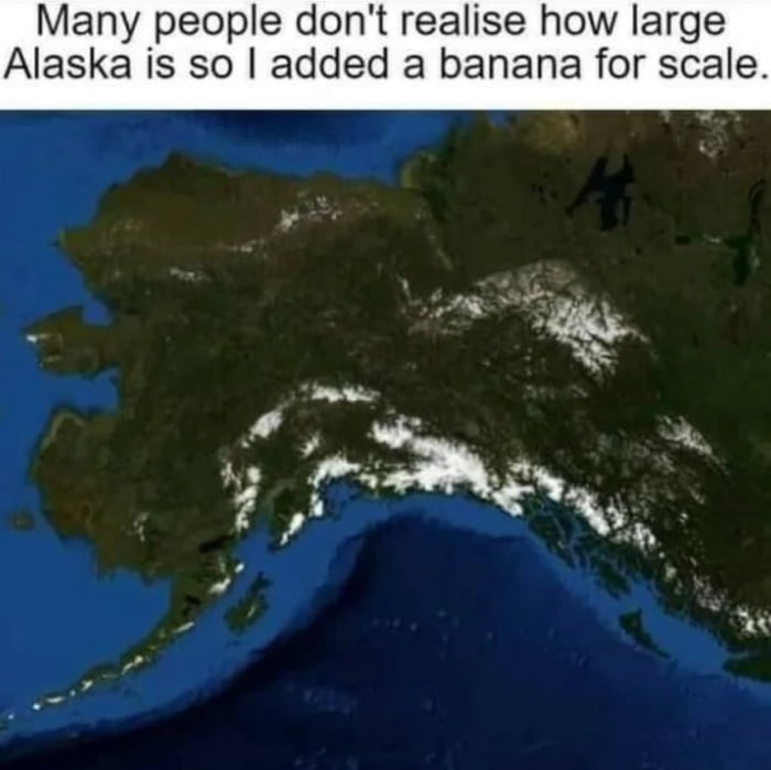 Truly puts the size of Alaska into perspective. - 9GAG