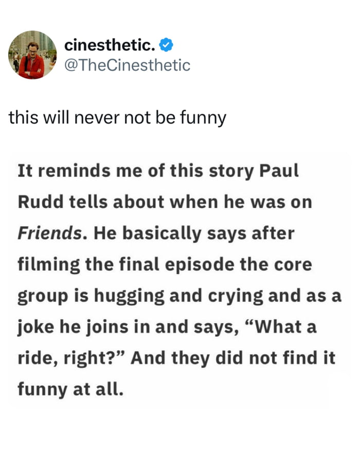 Paul Rudd's comedic timing is legendary, even when it's completely ...