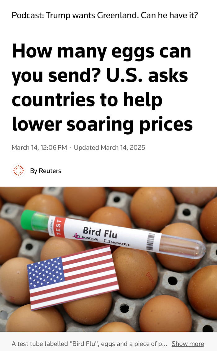 Give me Greenland or else! BTW, could you please sell me some eggs? - 9GAG