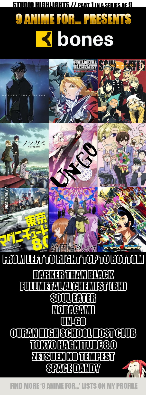 Some Anime From Studio Bones - 9GAG
