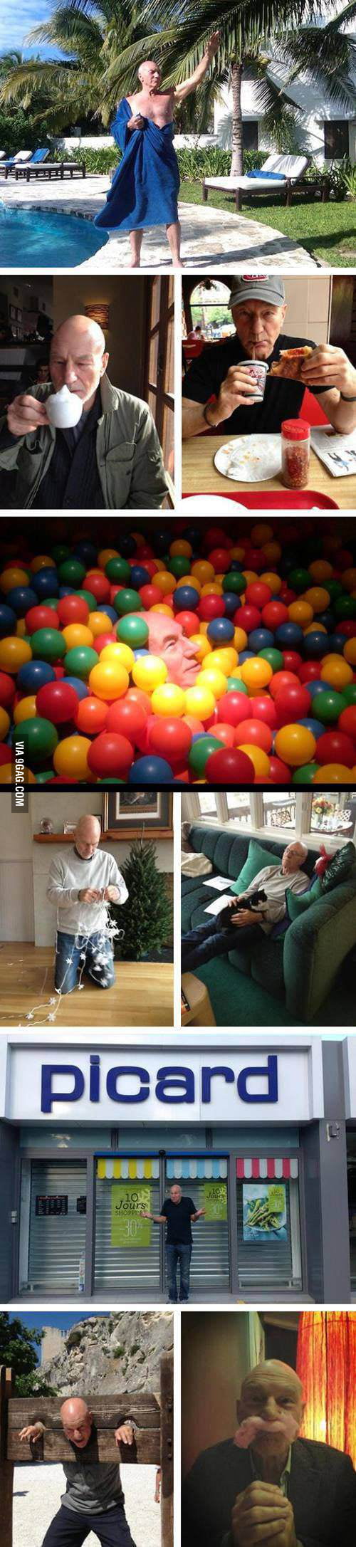 Patrick Stewart being awesome - 9GAG
