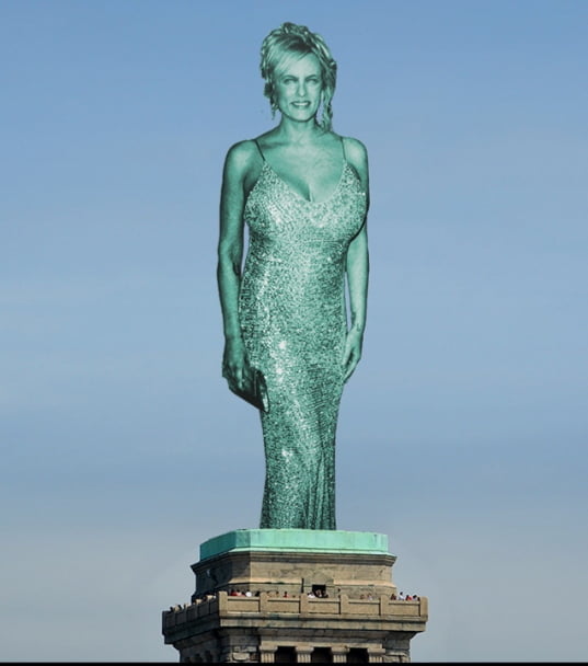 When the clown is finally gone, that's the new Lady Liberty - 9GAG